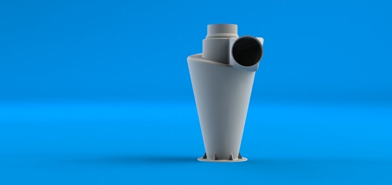 Cyclone dust collector 3D model 3D printable | CGTrader