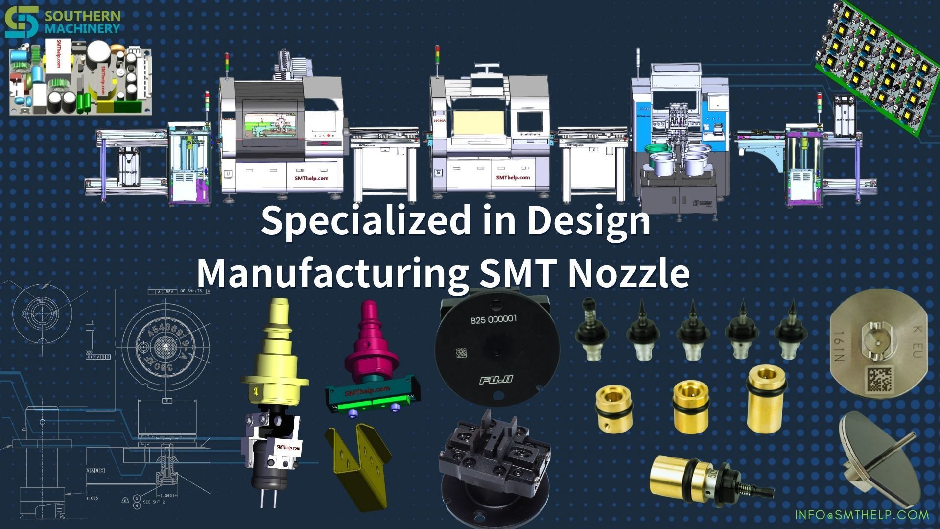 What is SMT gripper nozzle with component for PCB assembly 3D model ...
