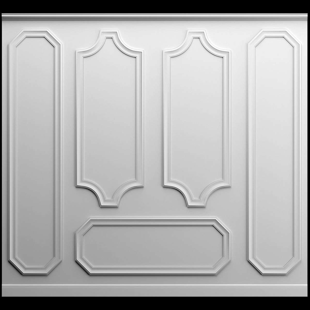 Wall molding 3D model | CGTrader