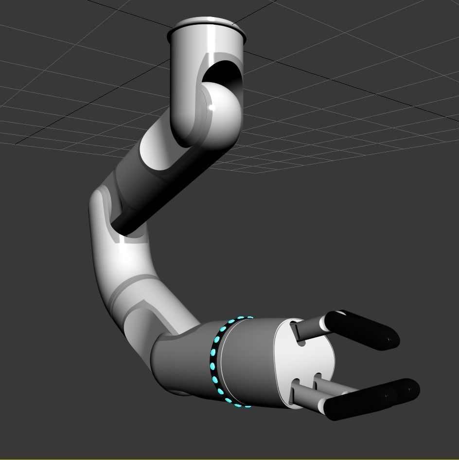 Robotic Arm Rigged 3D model rigged | CGTrader