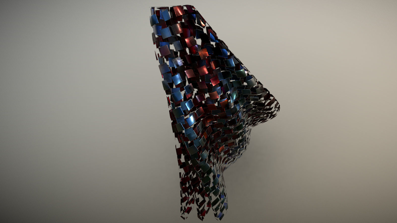 Wave walls futuristic building 3D model | CGTrader