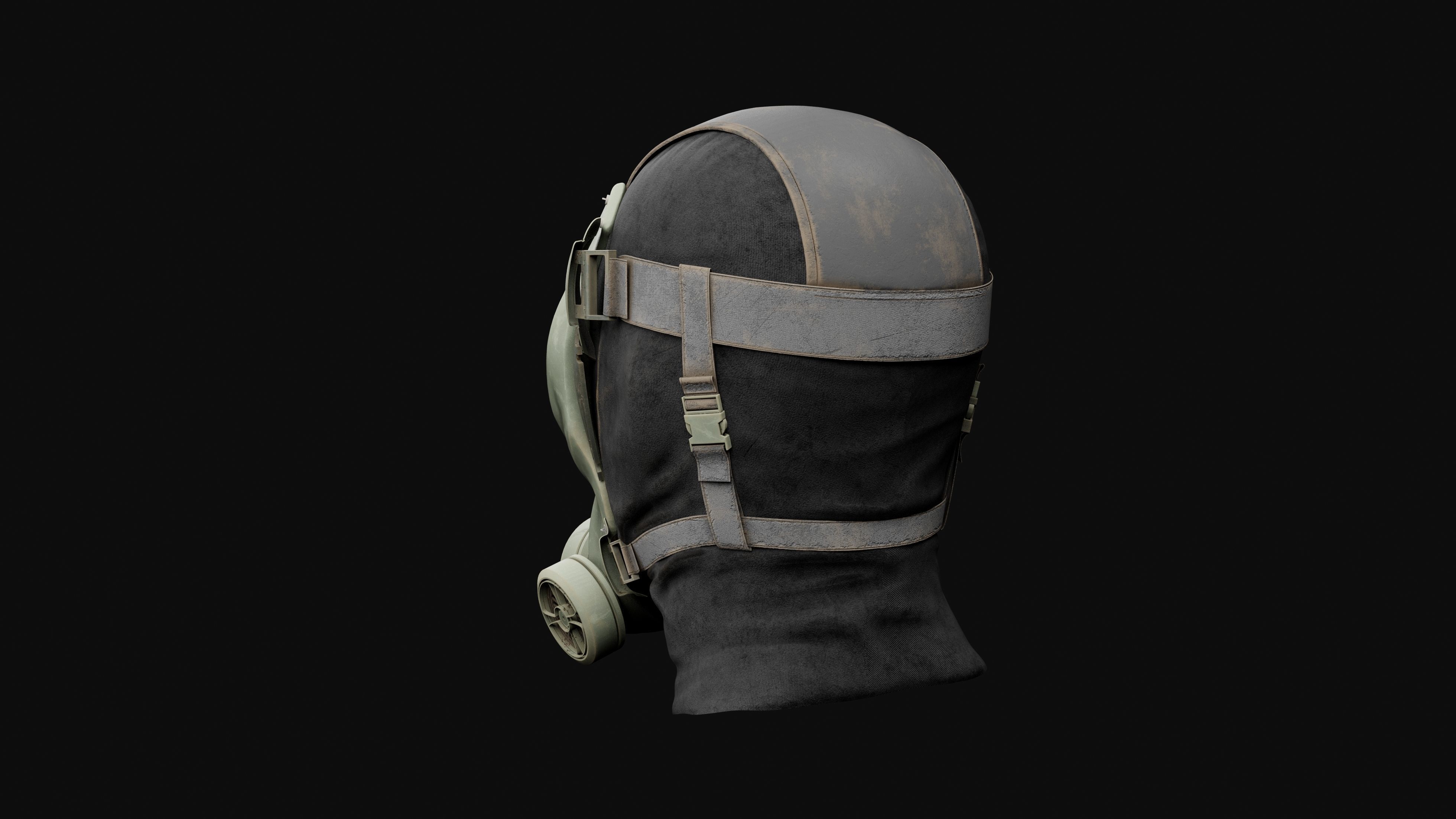 Gas mask character head 3D model | CGTrader