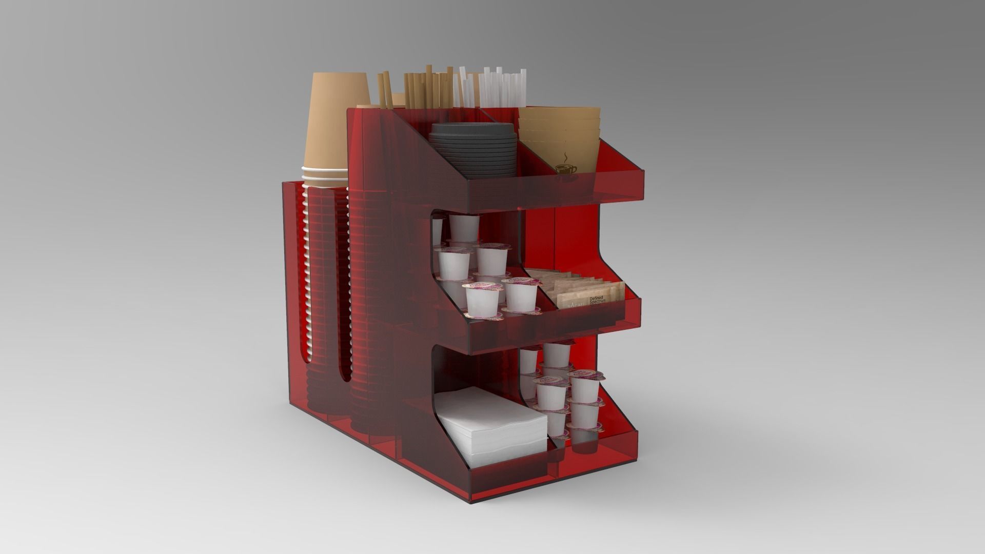 Coffee Condiment Organizer - Model 2 3D model | CGTrader