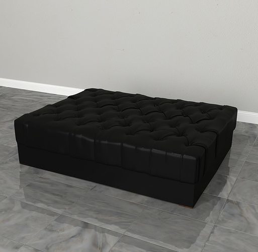 Tufted Ottoman 3D model | CGTrader