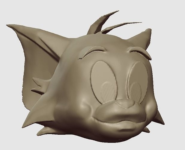 TOM HEAD - FROM THE TOM AND JERRY SHOW 3D model 3D printable | CGTrader