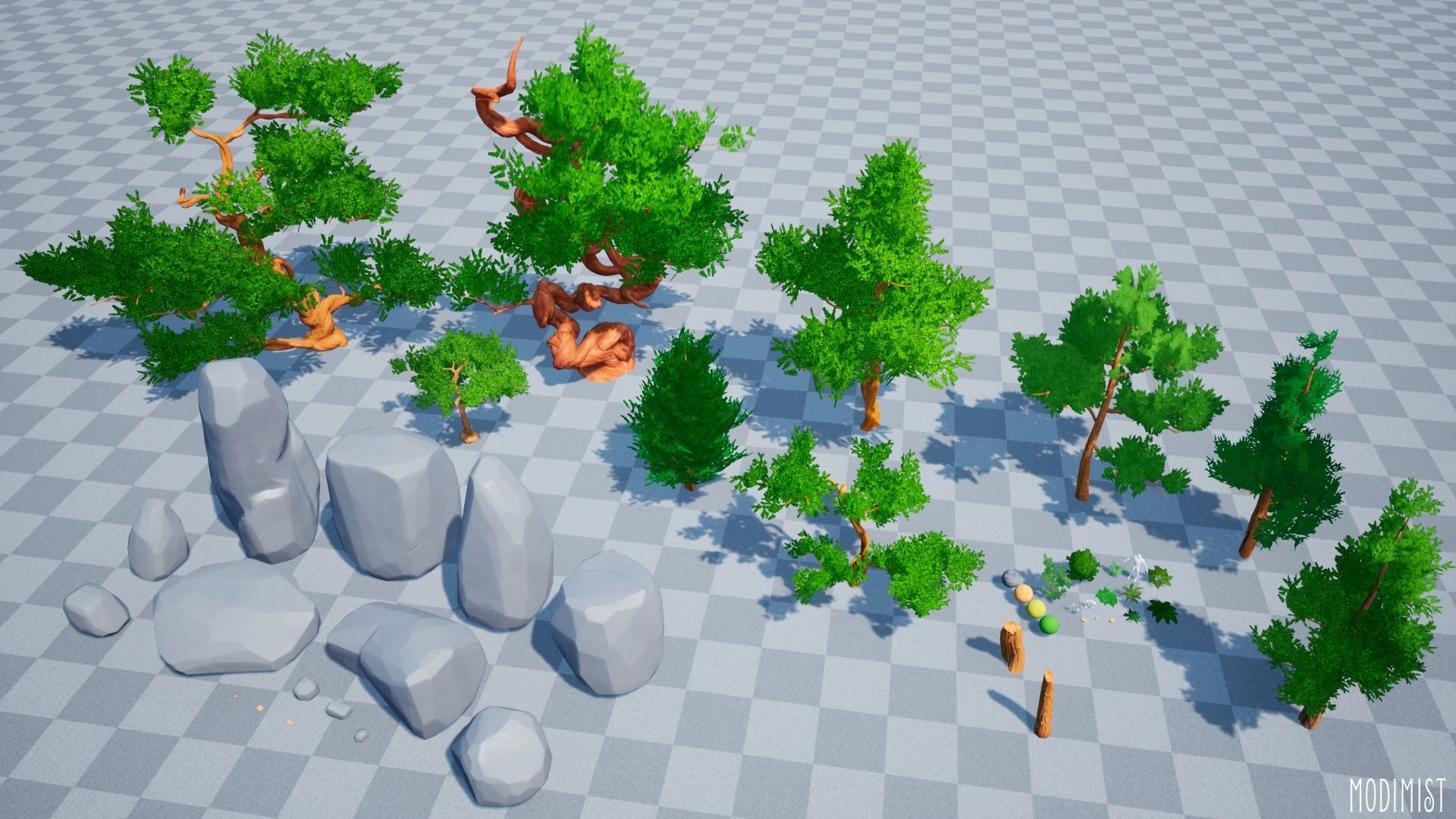 3D model Stylized Forest Asset Pack VR / AR / low-poly | CGTrader