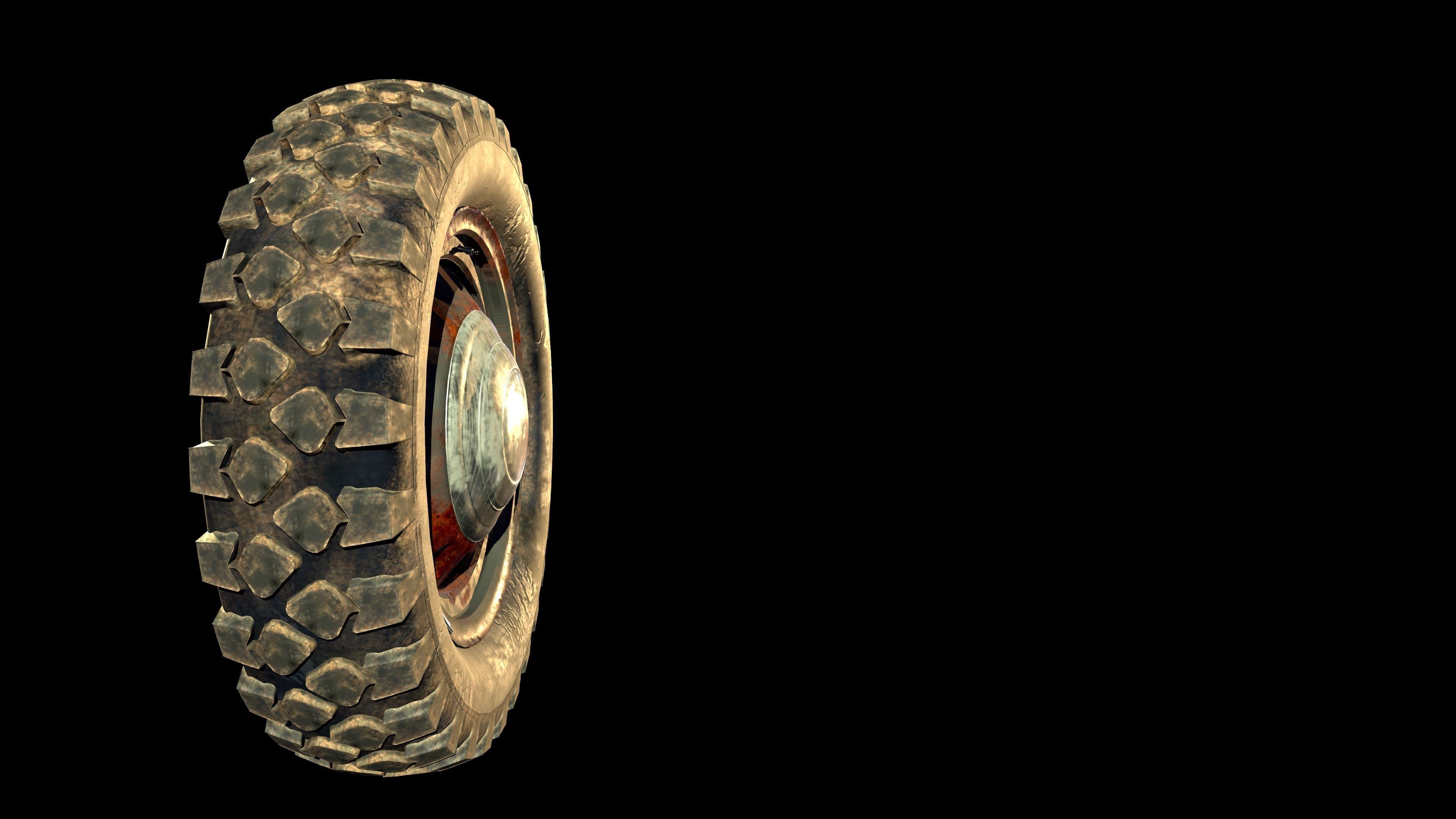 Tyre disk 3D model | CGTrader