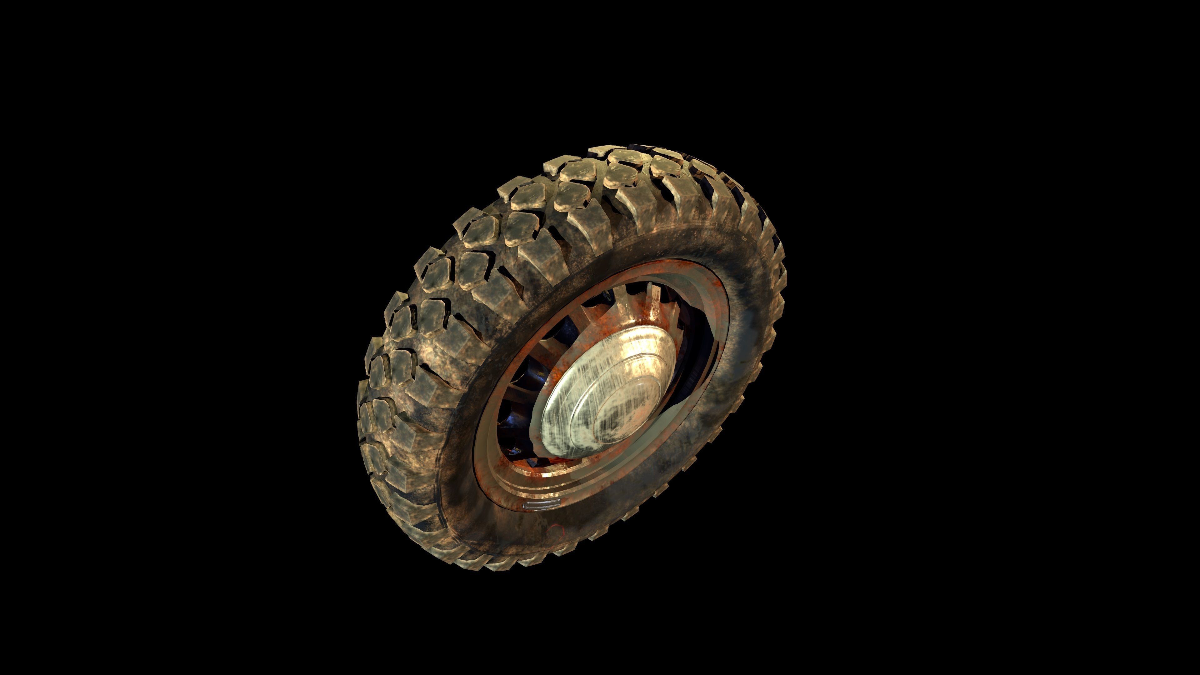 Tyre disk 3D model | CGTrader