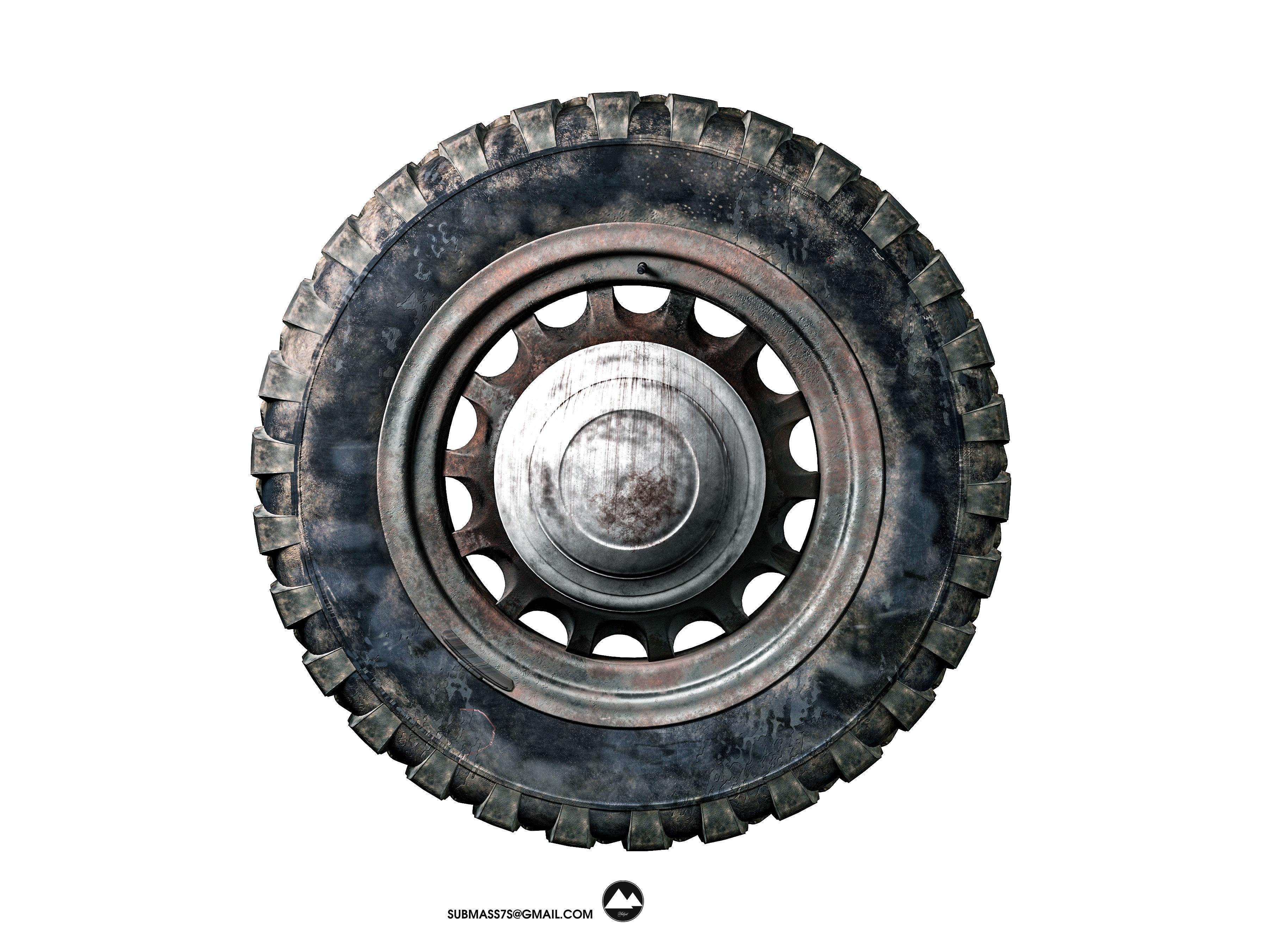 Tyre disk 3D model | CGTrader