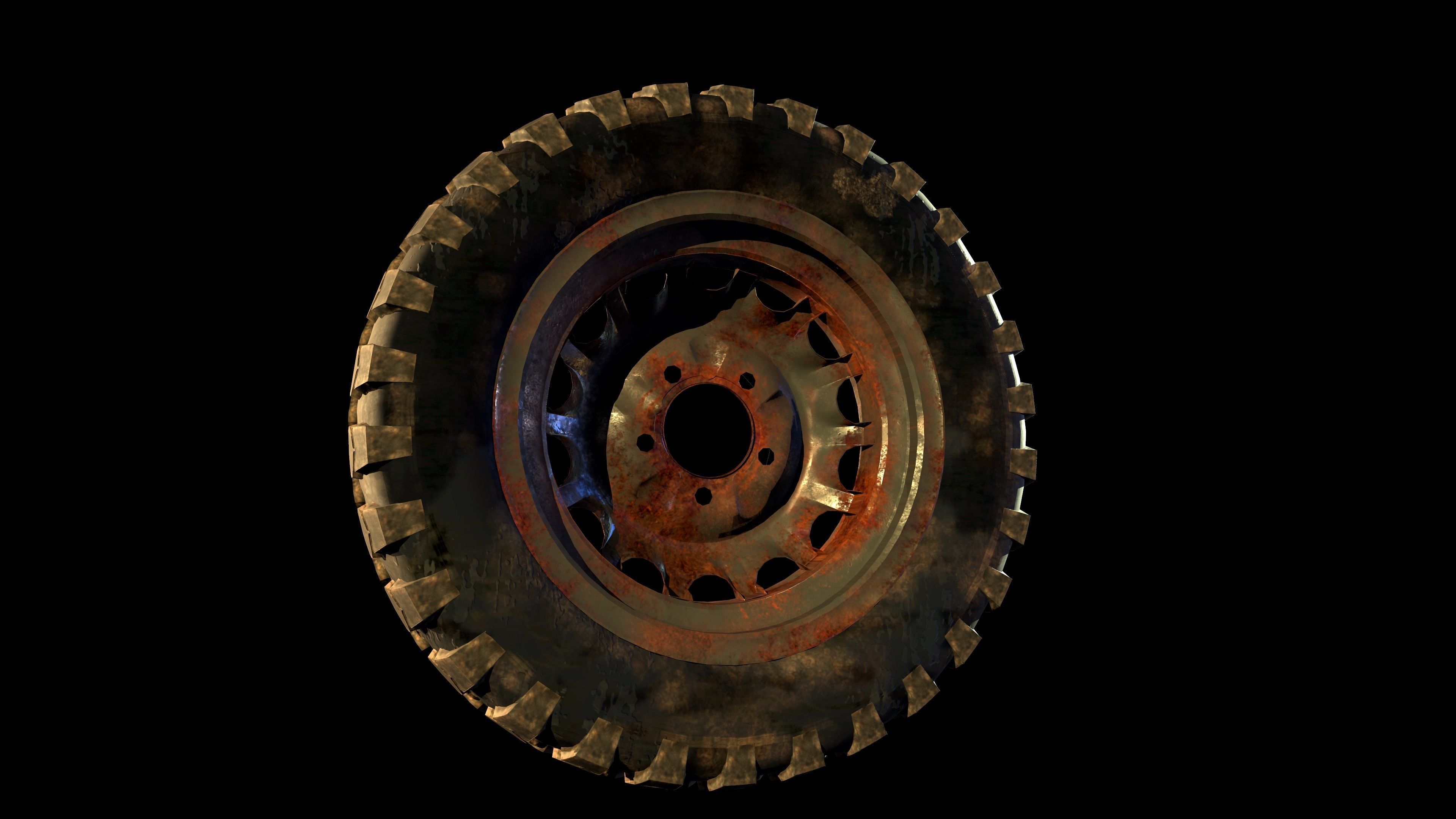 Tyre disk 3D model | CGTrader