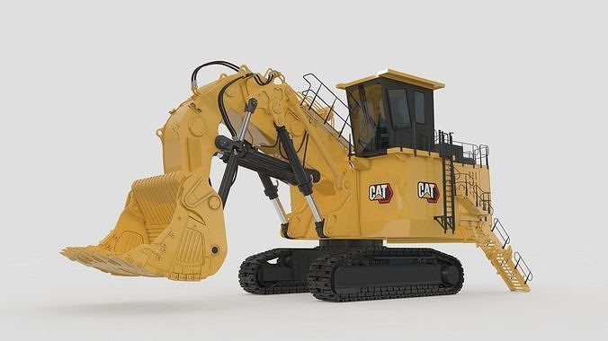 Mining Shovel Excavator 3D model animated rigged | CGTrader