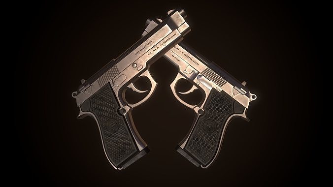 3D model Beretta M9 VR / AR / low-poly | CGTrader