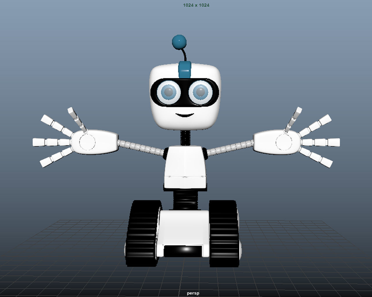 3D model Chain Wheel Robot Model VR / AR / low-poly | CGTrader