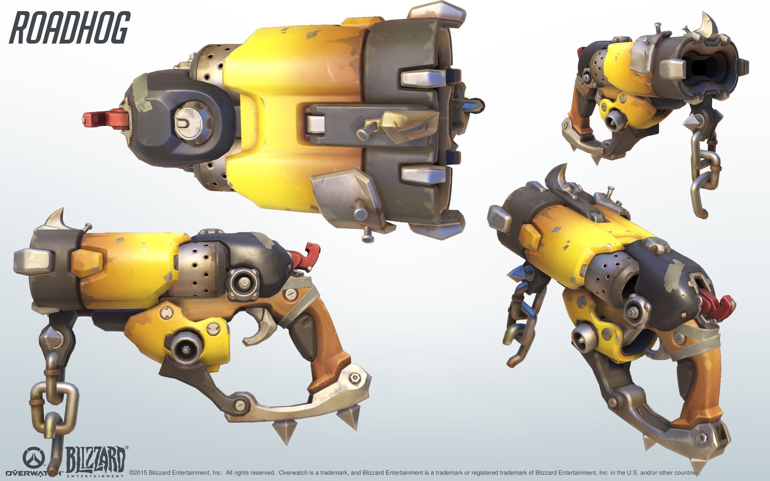 Roadhog Scrap Gun 3D Model Overwatch 3D model 3D printable | CGTrader