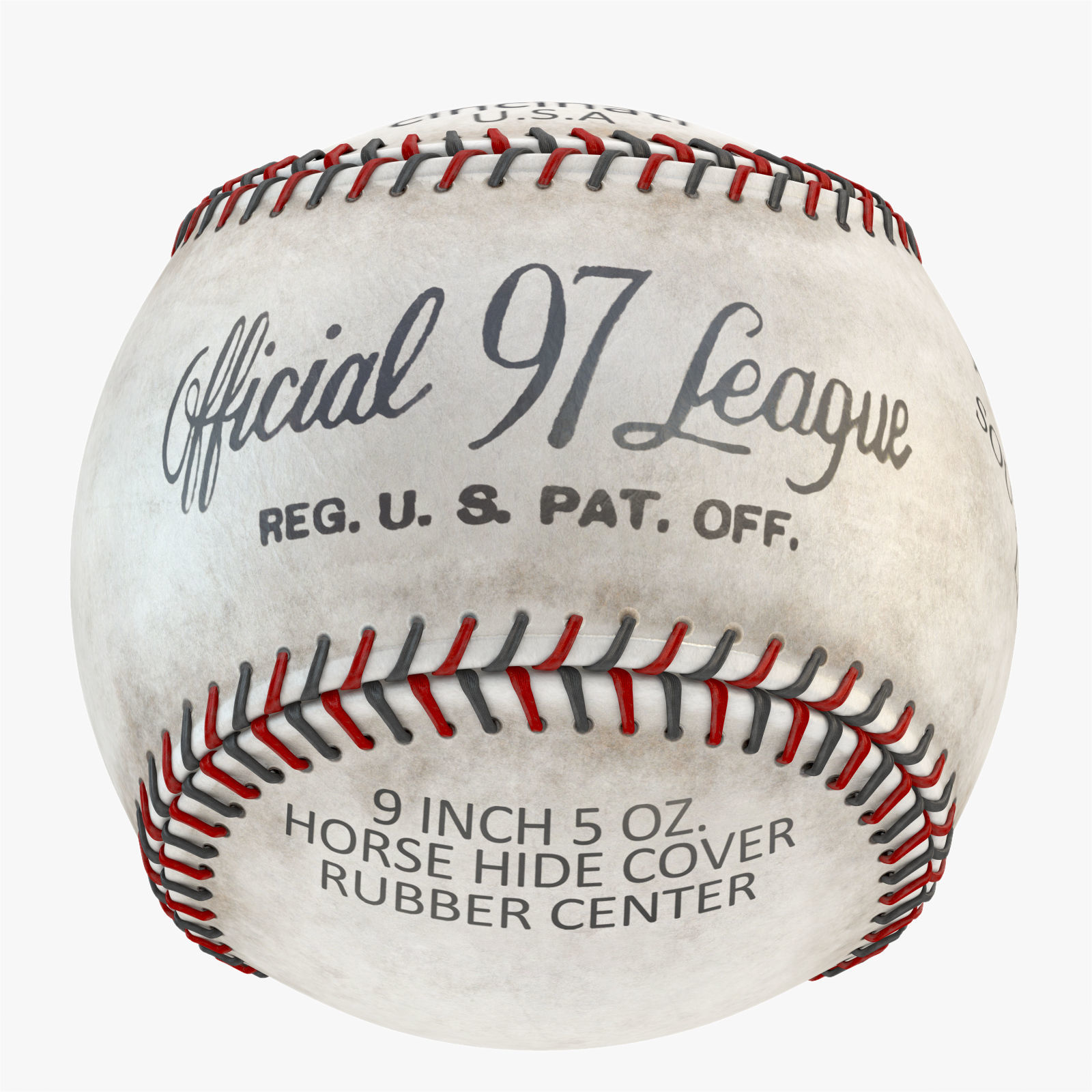 Rawlings ROLB Official League Baseball 4K 3D model