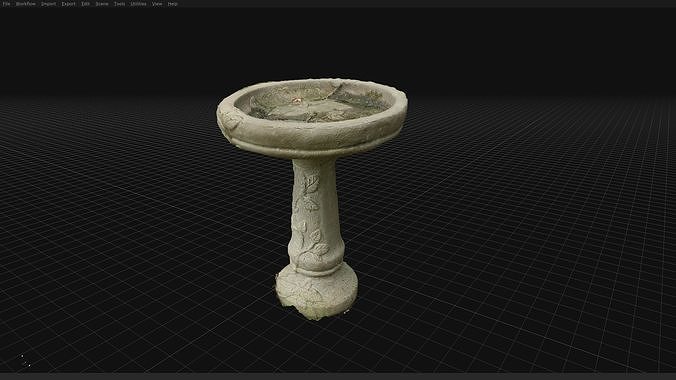 Bird Bath free 3D model | CGTrader