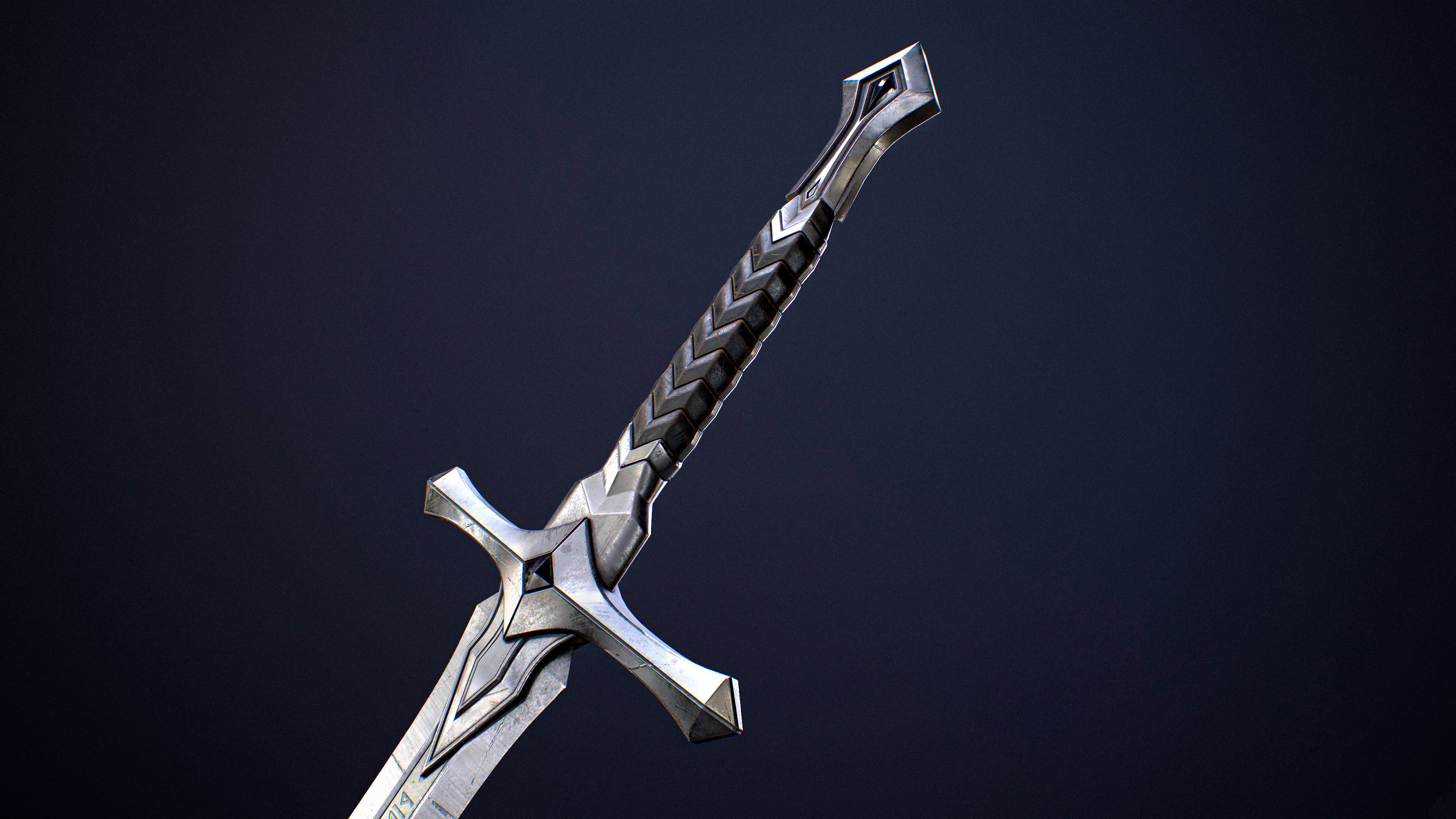 3D model Royal Sword PBR Game-Ready VR / AR / low-poly | CGTrader