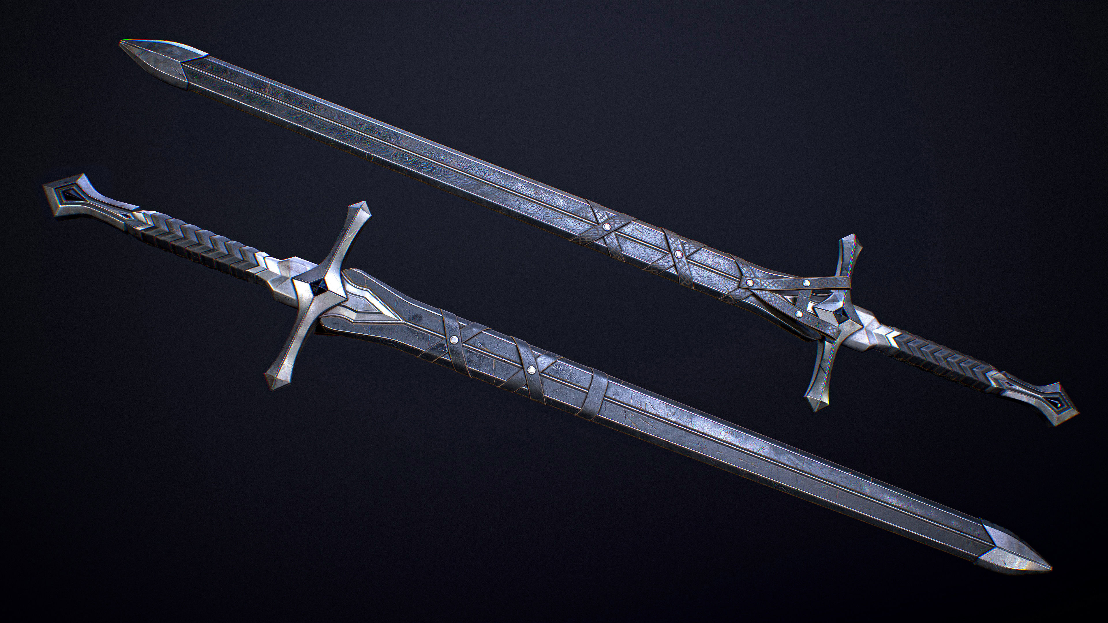 3D model Royal Sword PBR Game-Ready VR / AR / low-poly | CGTrader