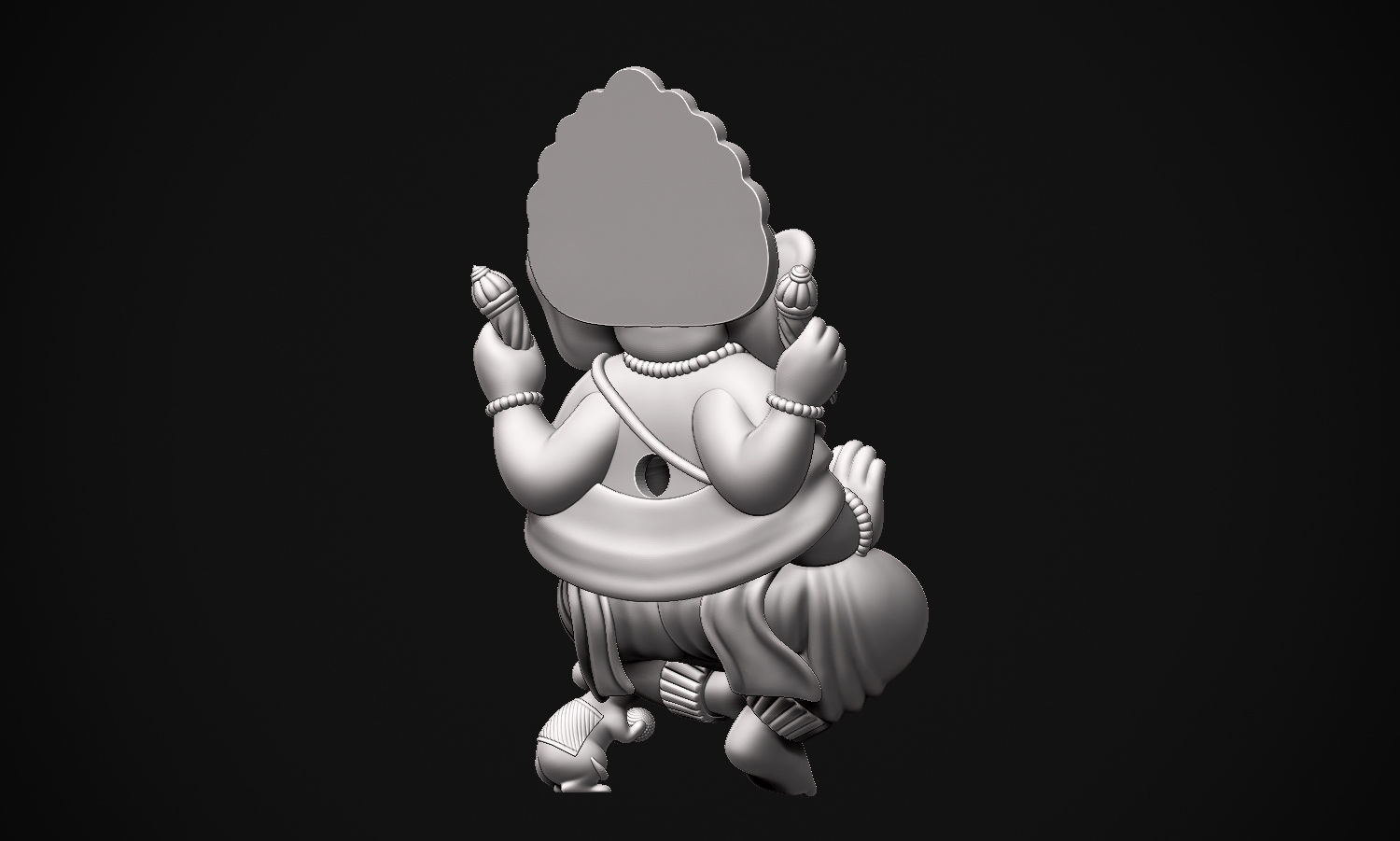Ganesh ji with Mushak raj 3D model 3D printable | CGTrader