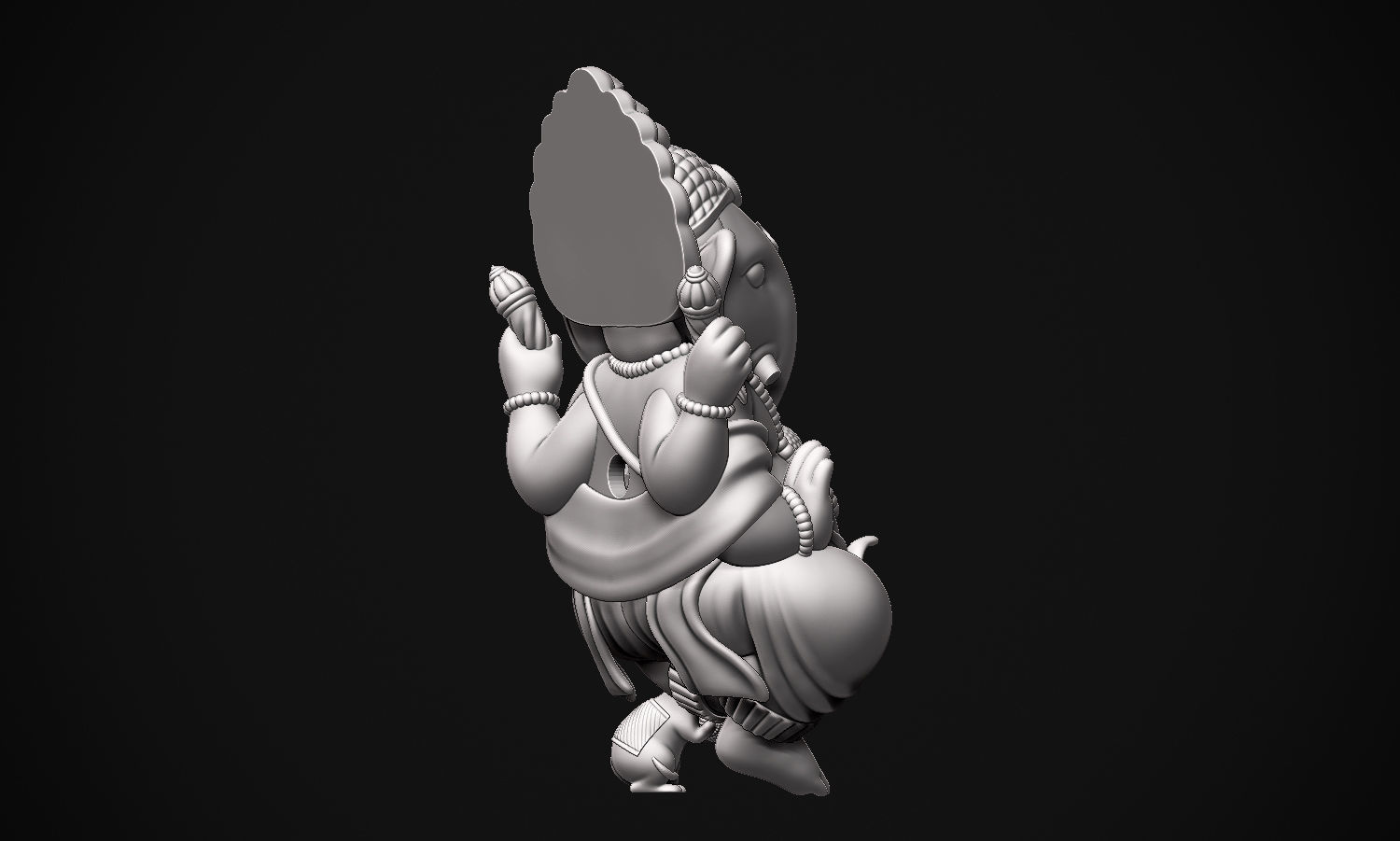 Ganesh ji with Mushak raj 3D model 3D printable | CGTrader