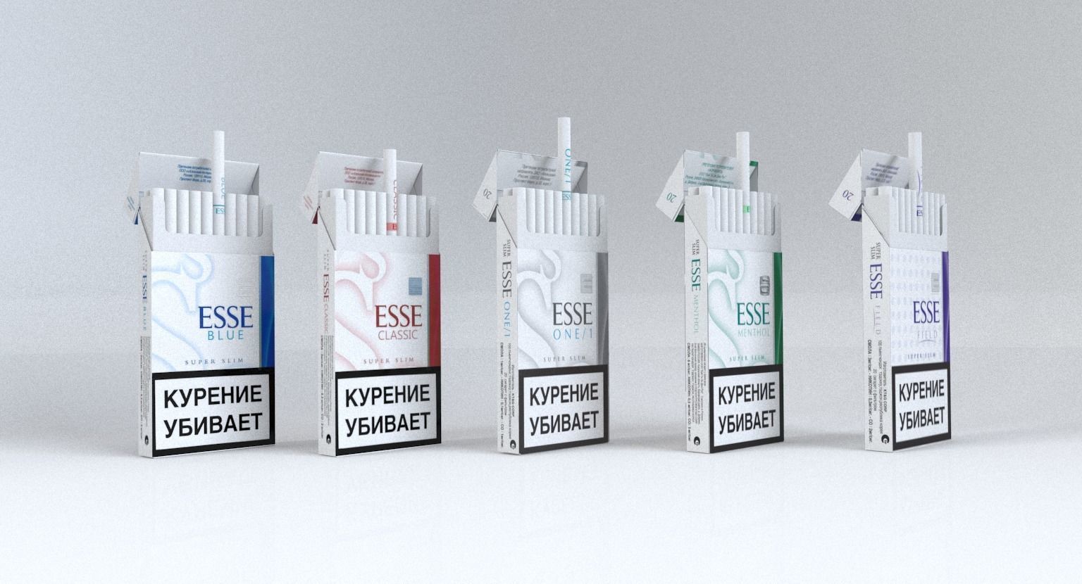 3D model Cigarettes Pack Esse Series VR / AR / low-poly | CGTrader