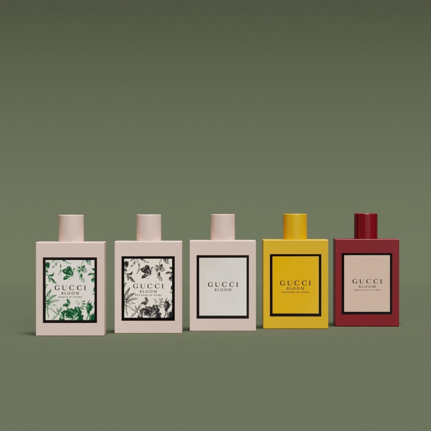 Gucci Bloom Set 3D model | CGTrader