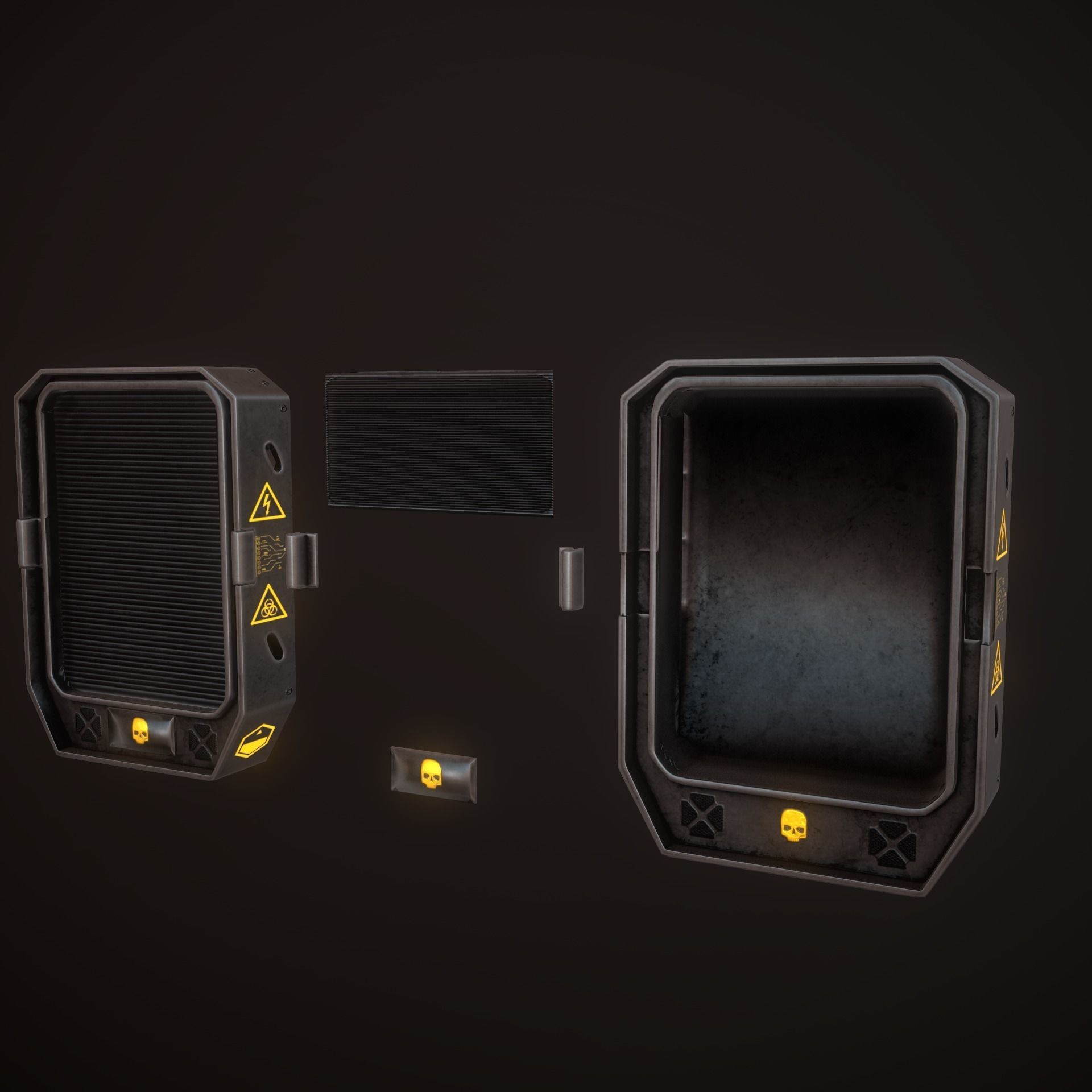 3D model Sci Fi Weapon Rack VR / AR / low-poly | CGTrader