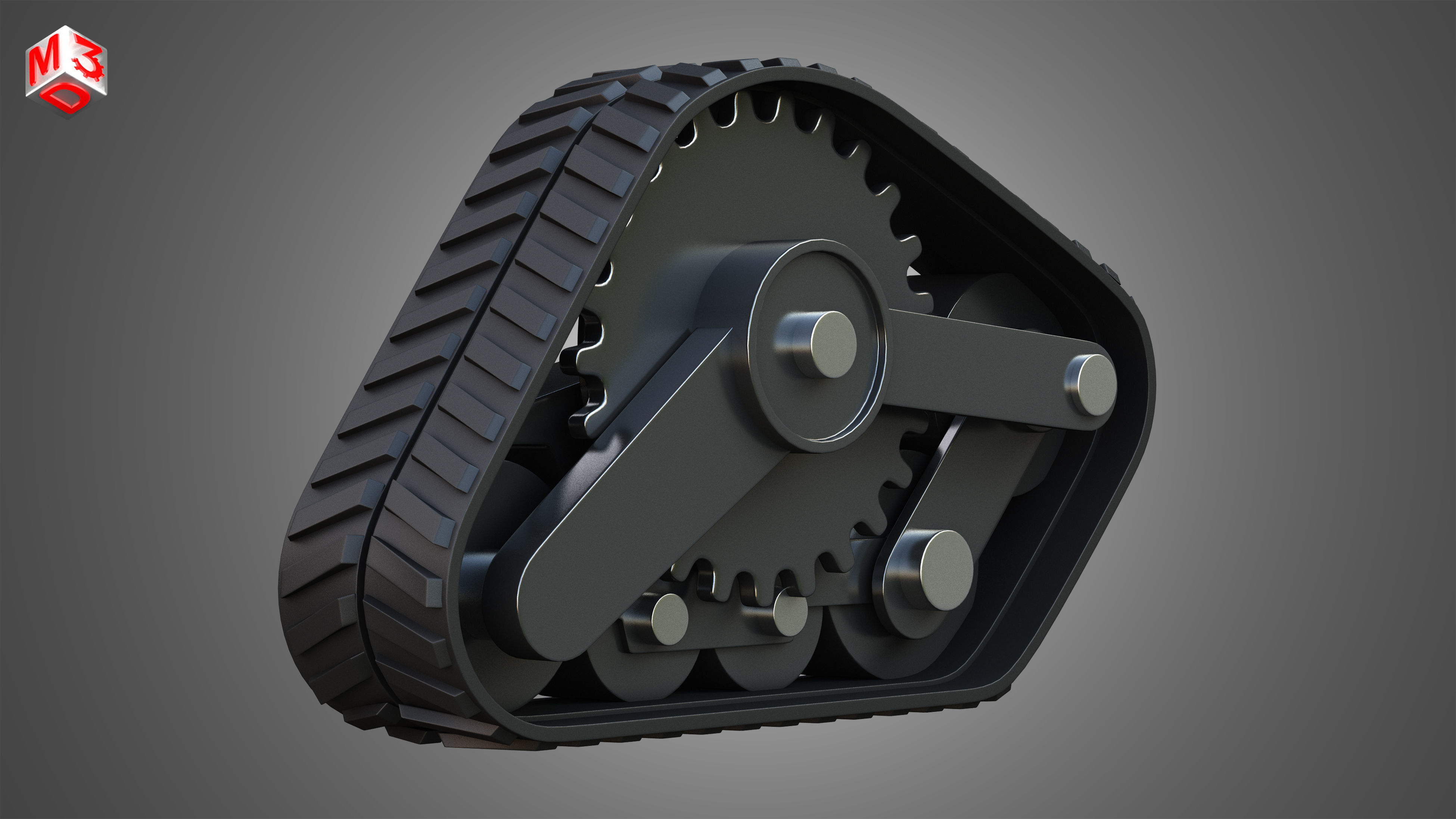 Rubber Crawler Track Systems - Package 3D model | CGTrader