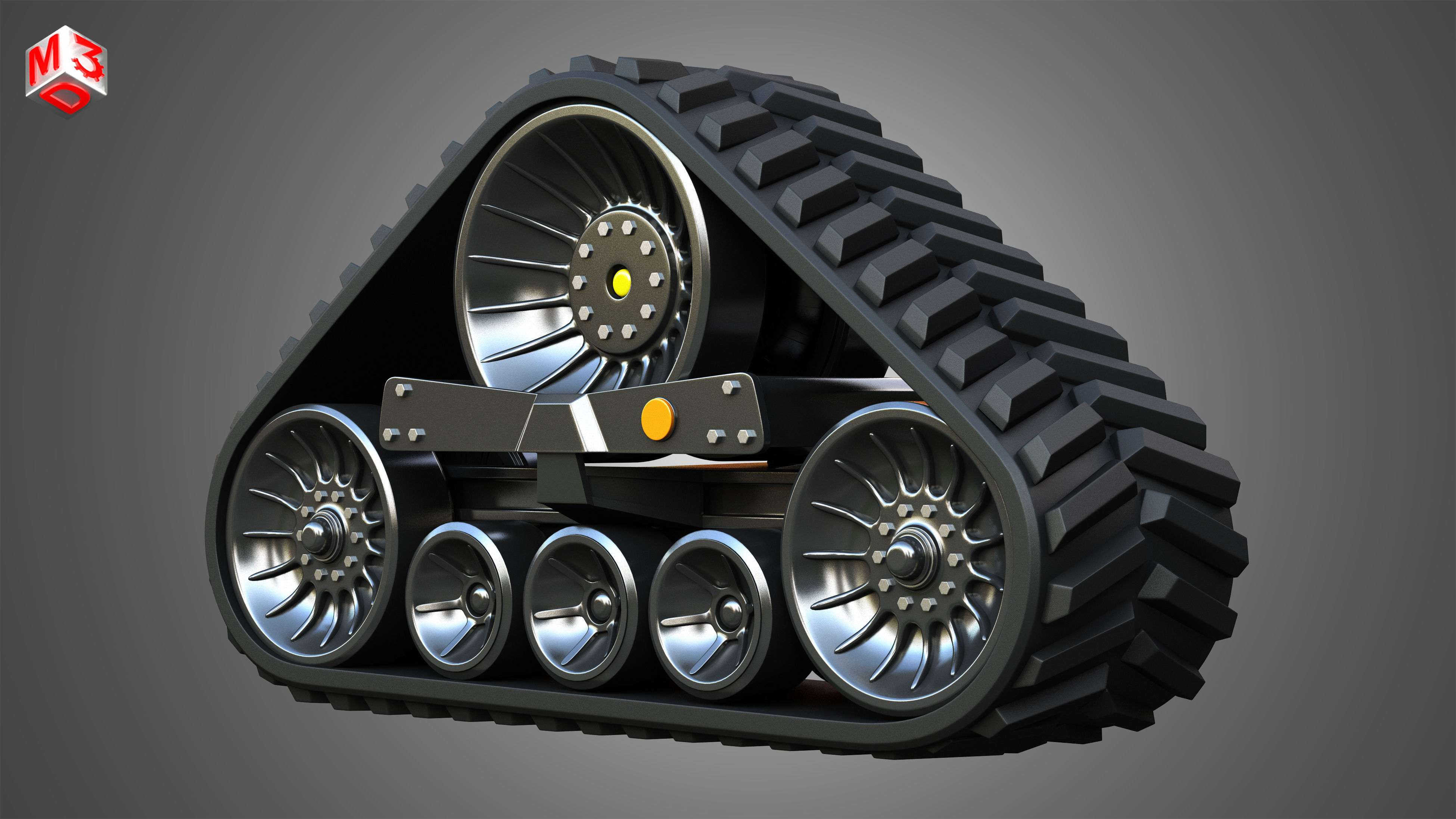 Rubber Crawler Track Systems - Package 3D model | CGTrader