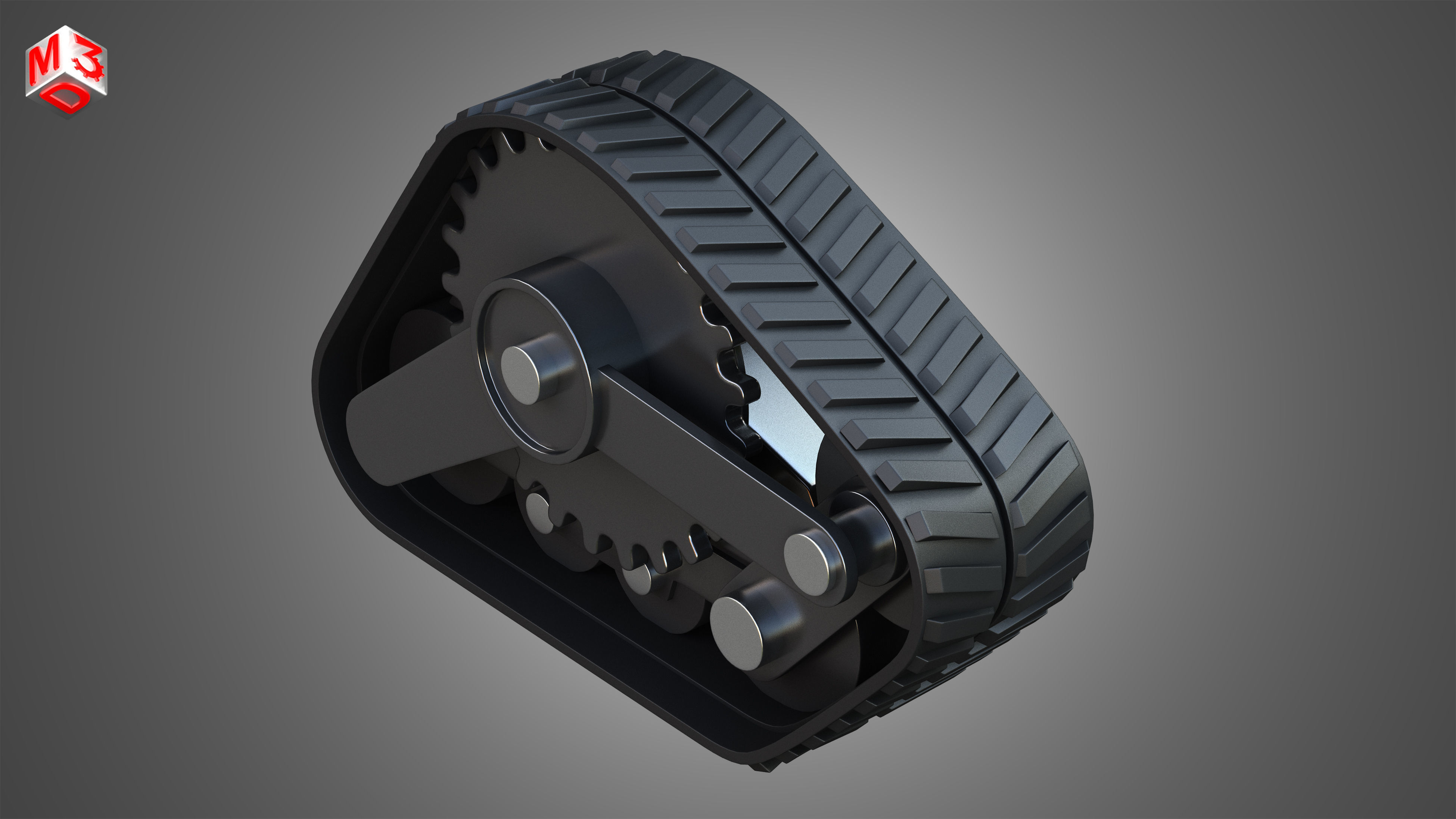 Rubber Crawler Track Systems - Package 3D model | CGTrader
