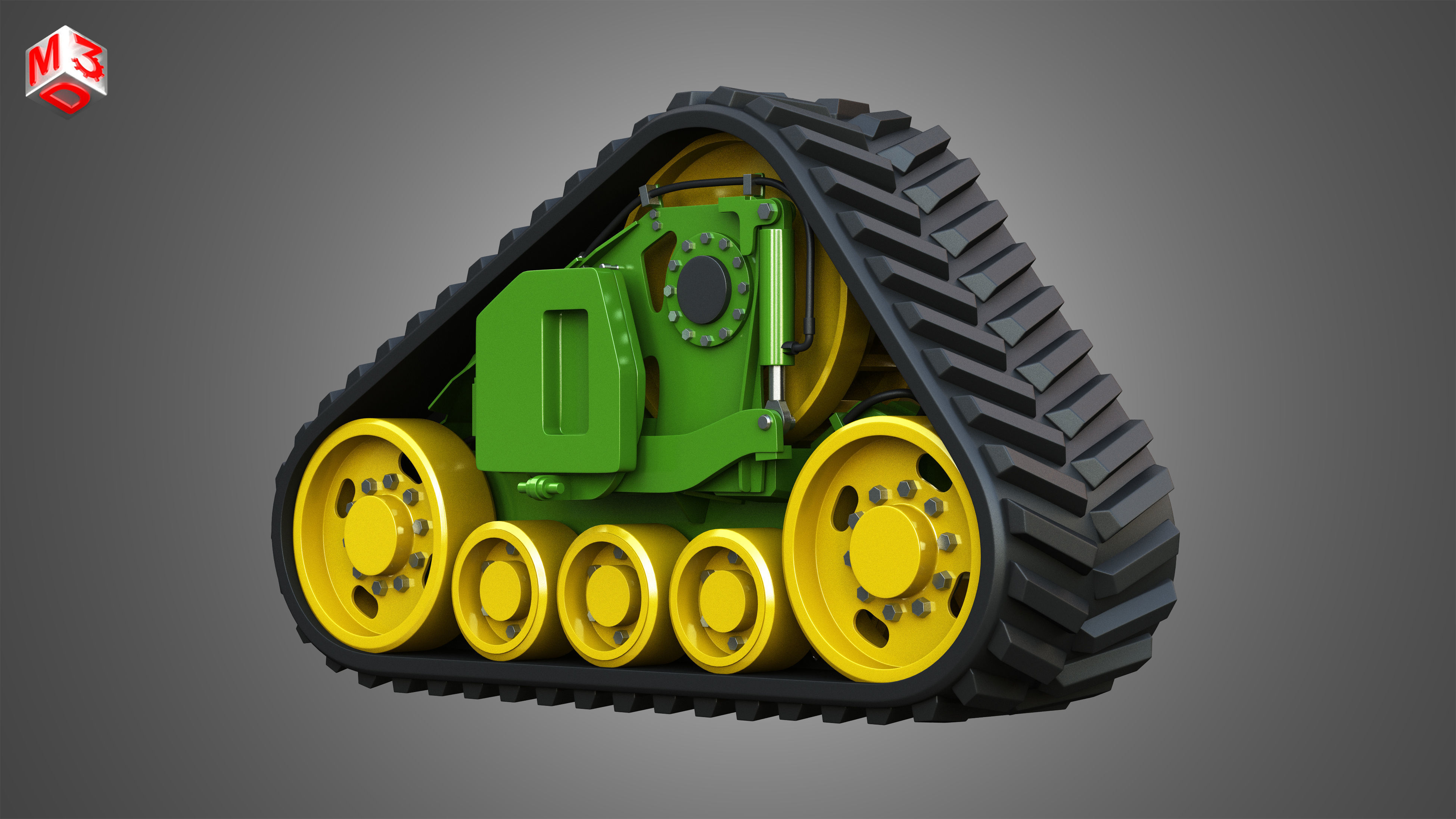 Rubber Crawler Track Systems - Package 3D model | CGTrader