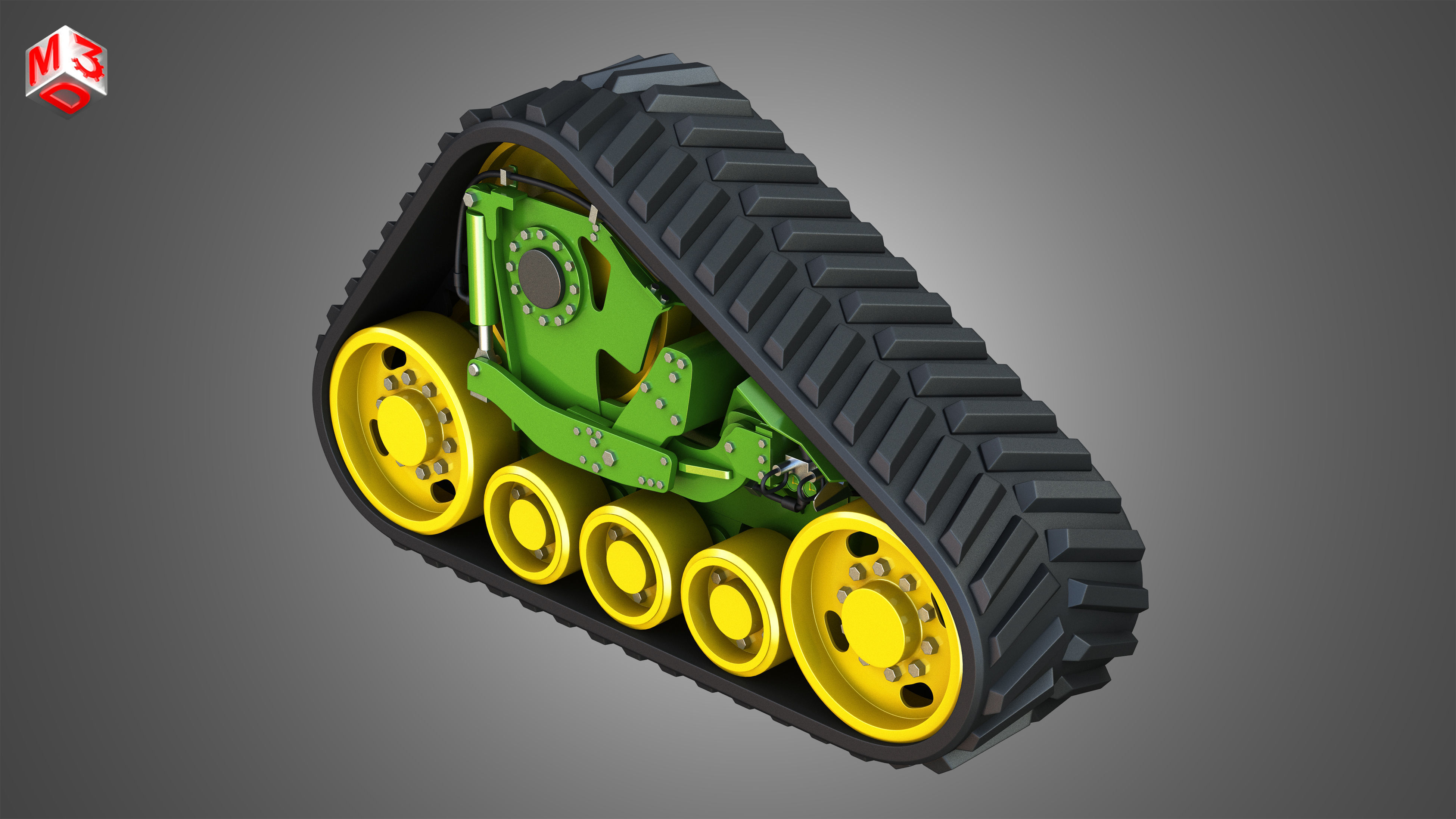 Rubber Crawler Track Systems - Package 3D model | CGTrader