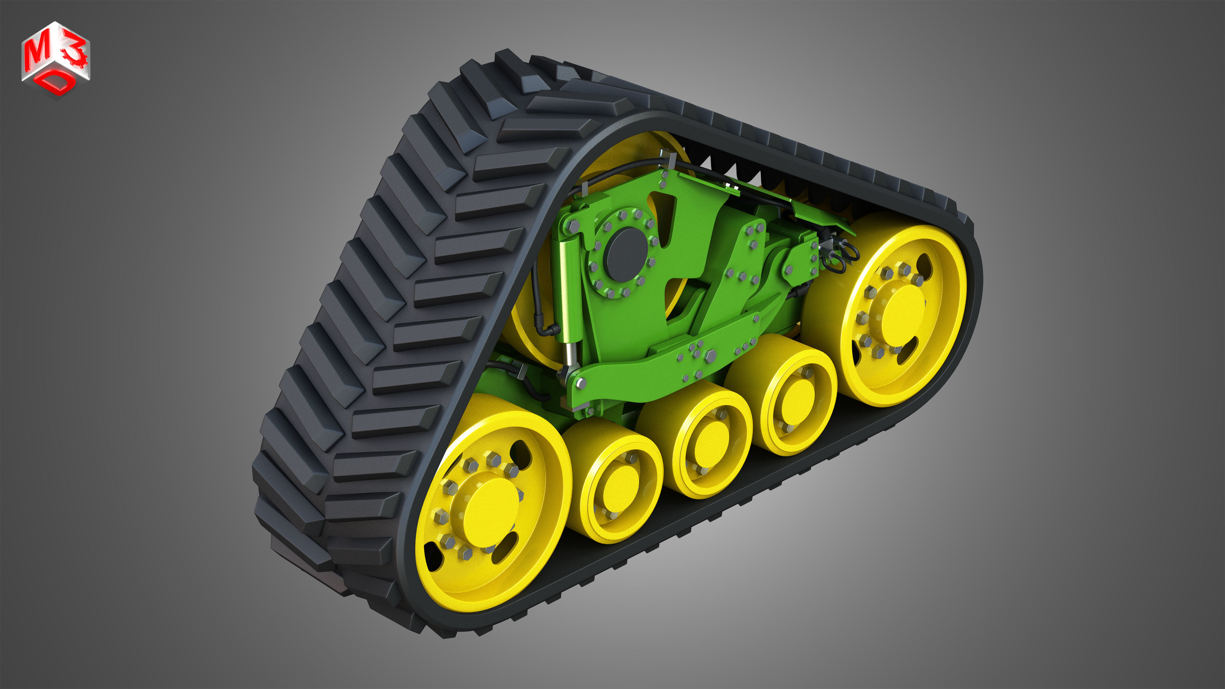 Rubber Crawler Track Systems - Package 3D model | CGTrader