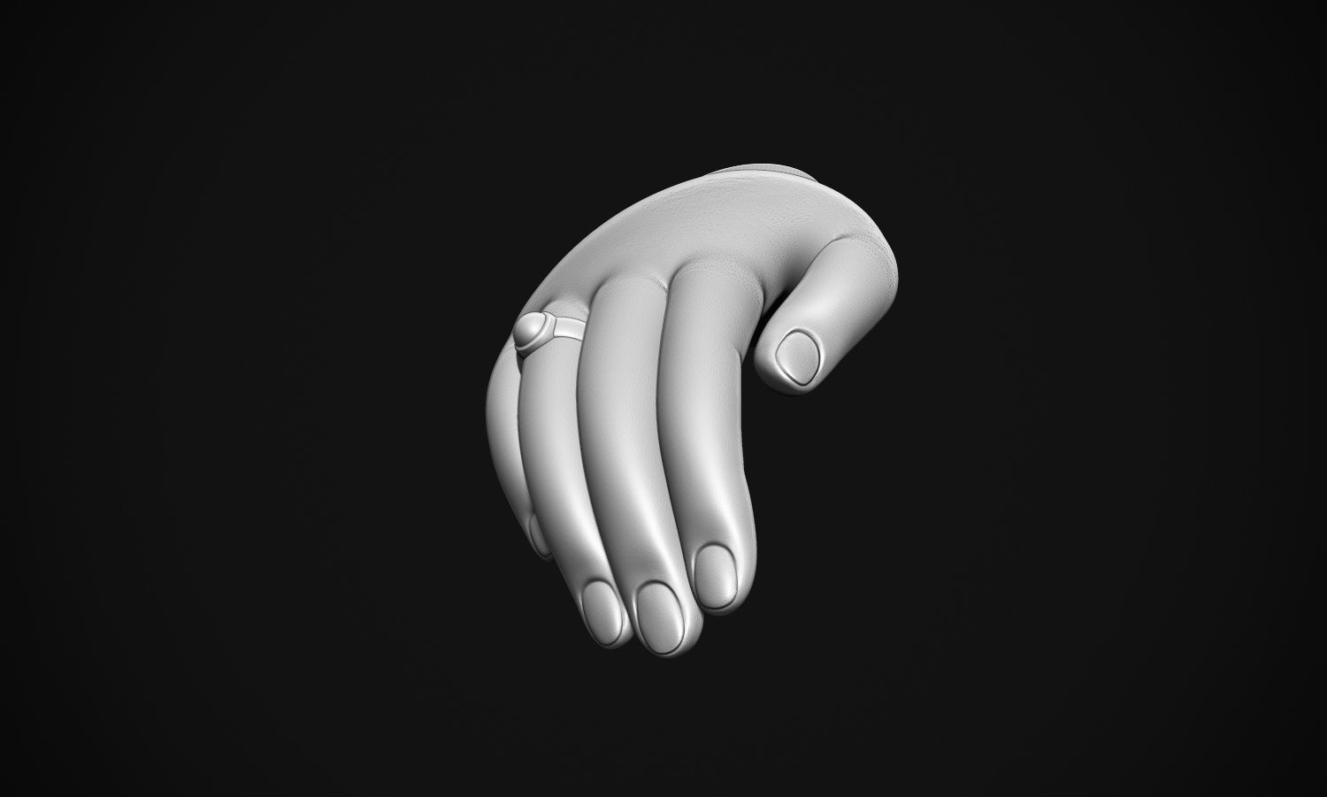Goddess Aashirwad Hand Model 3D model 3D printable | CGTrader