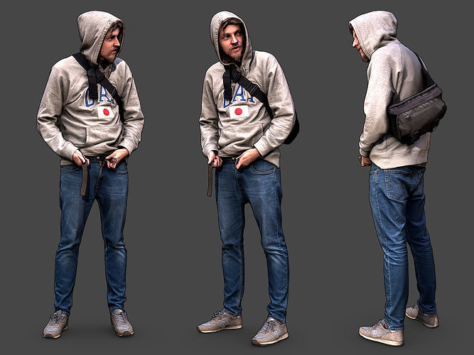 Stylized Man Character 3D model | CGTrader