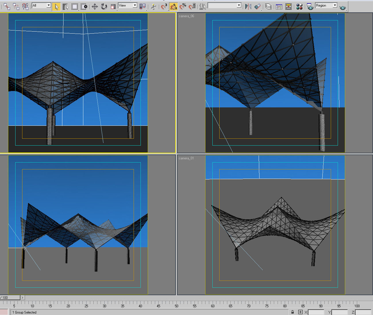 Metallic structure truss 04 modular structure 3D model | CGTrader