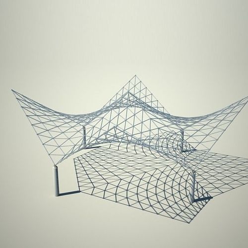 Metallic Structure Truss 04 Modular Structure 3d Model Cgtrader