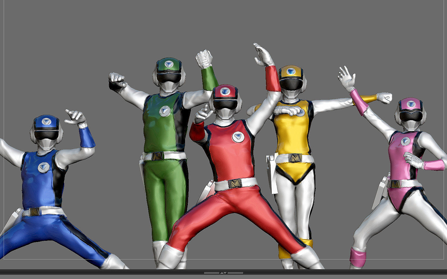 FLASHMAN STATUE Choushinsei FLASHMAN TV SHOW 3D model 3D printable ...