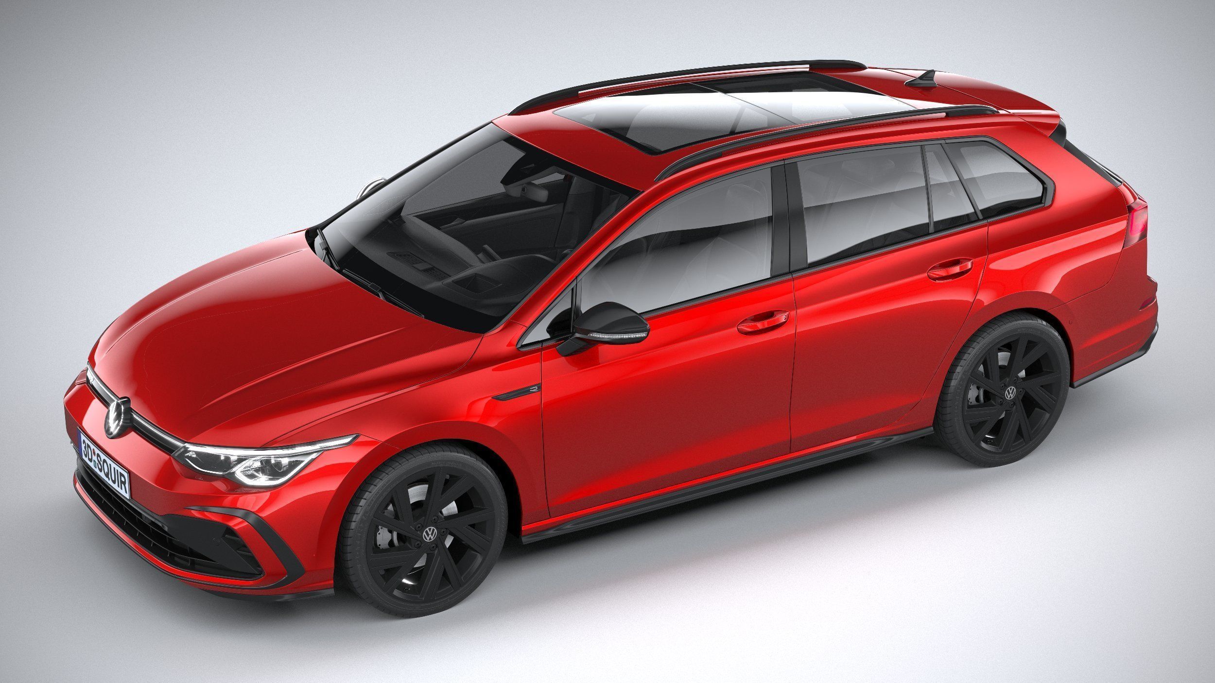 Volkswagen Golf Variant R-line 2021 3D model | CGTrader