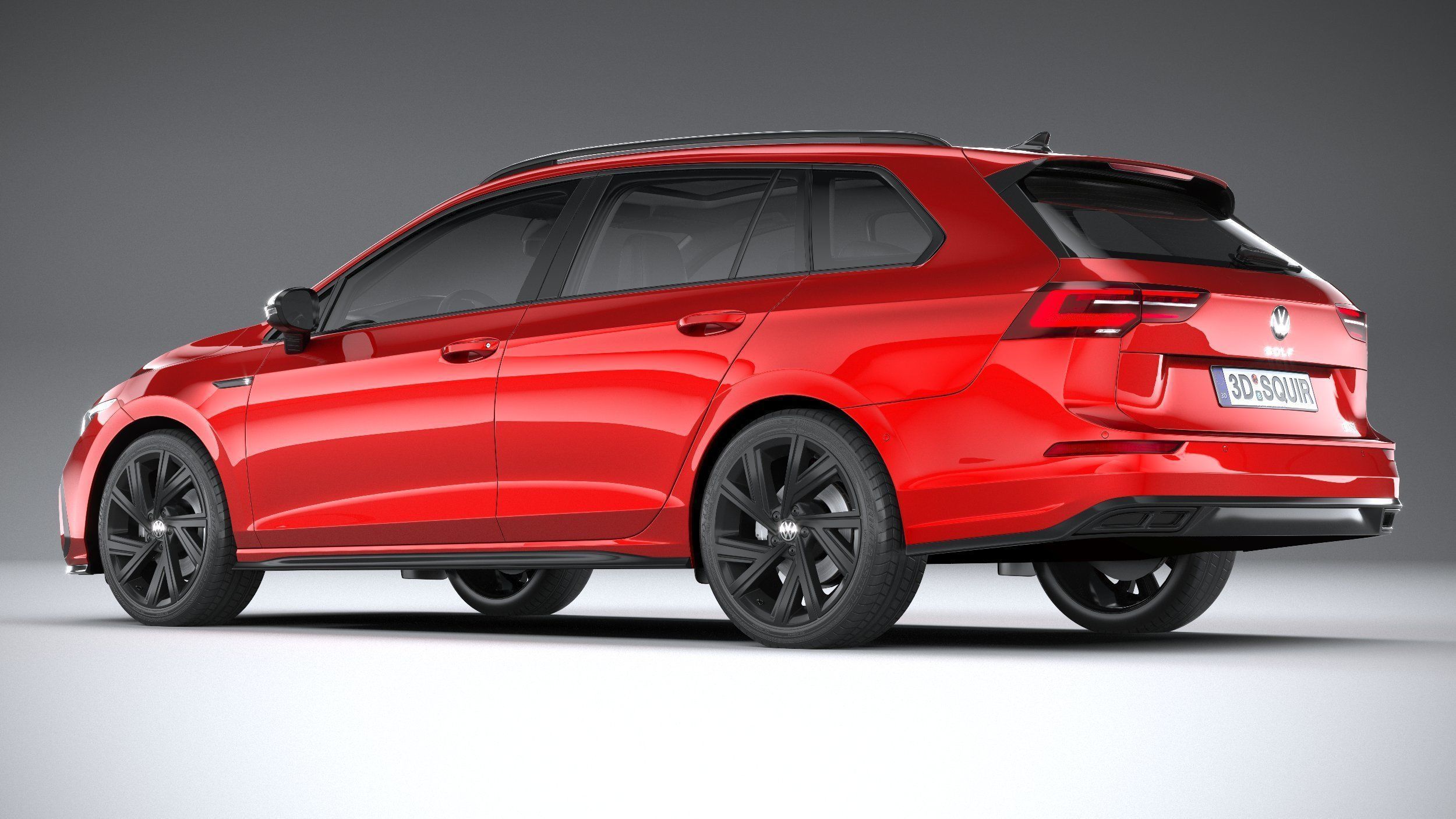 Volkswagen Golf Variant R-line 2021 3D model | CGTrader