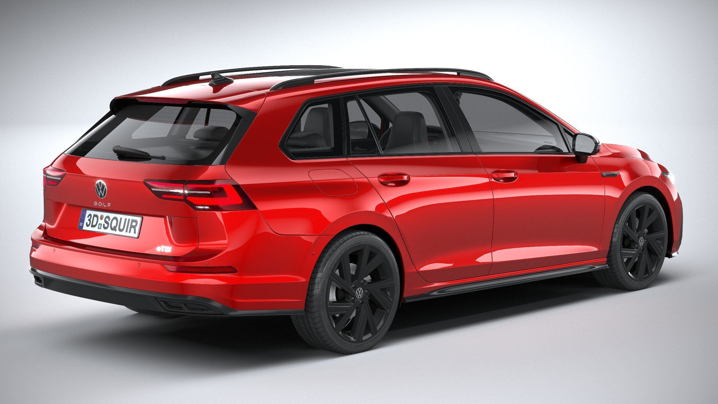 Volkswagen Golf Variant R-line 2021 3D model | CGTrader