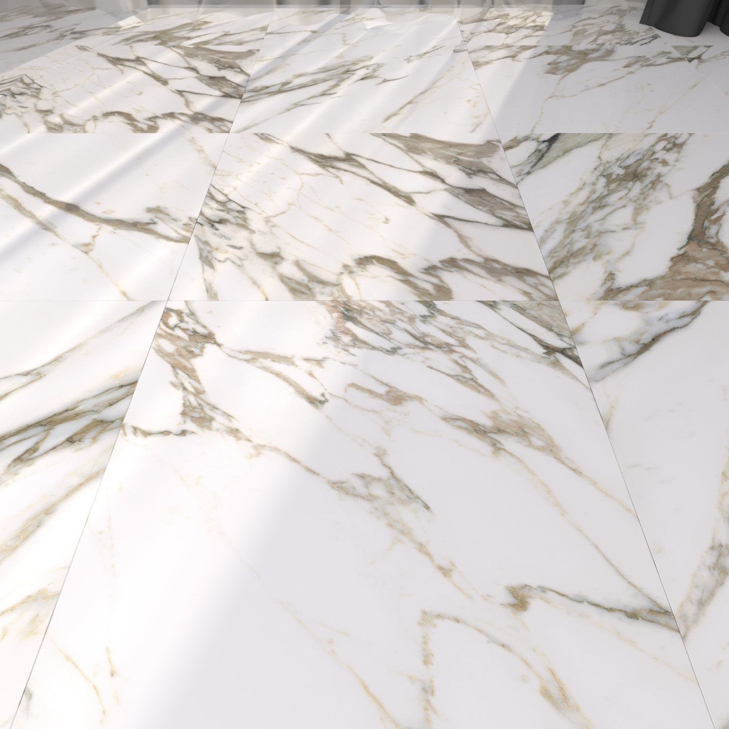 3D Marble Floor Museum Macchia Vecchia 60x60 Set 1
