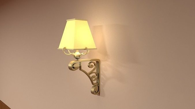 wall lamp model 3D model | CGTrader