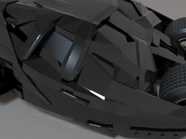 Batmobile model 3D model 3D printable | CGTrader