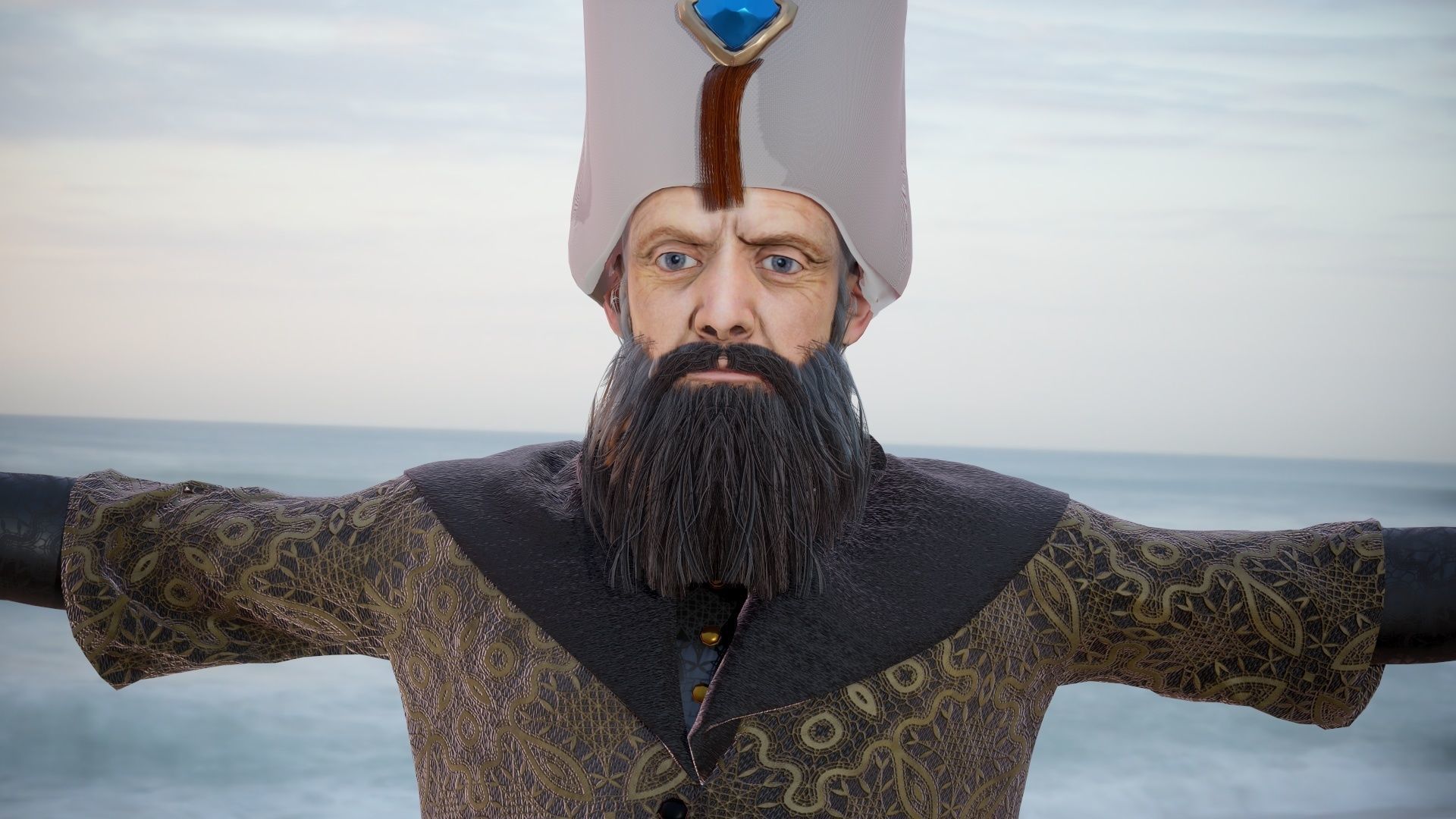 3D model Magnificent Kanuni Sultan Suleyman 3D Model VR / AR / low-poly ...