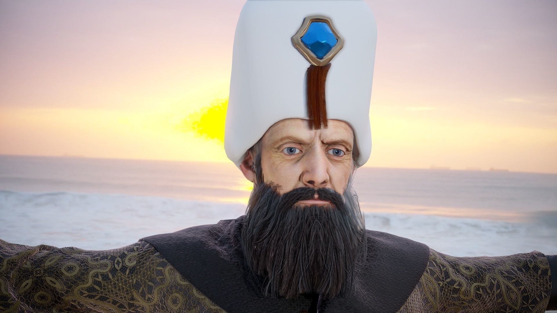 3D model Magnificent Kanuni Sultan Suleyman 3D Model VR / AR / low-poly ...