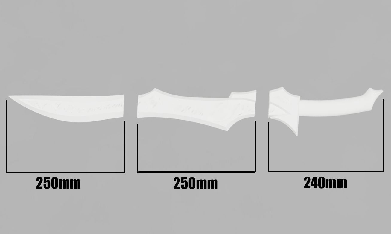 Shadowhunters Blades - 3D printable 3D Model Collection | CGTrader