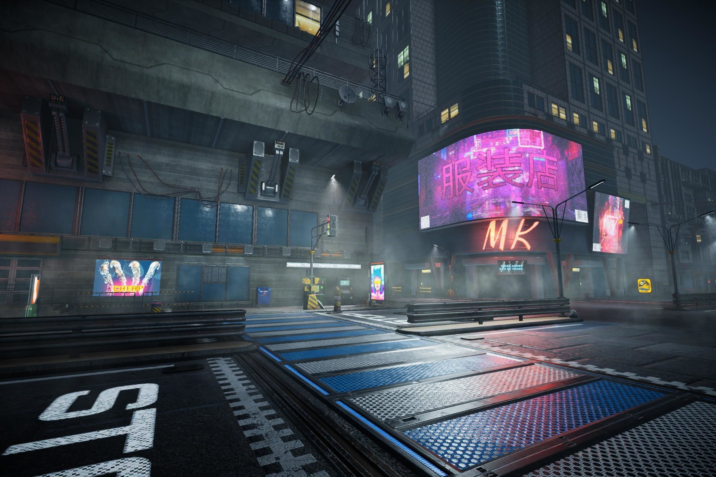 3D model CyberPunk City VR / AR / low-poly | CGTrader