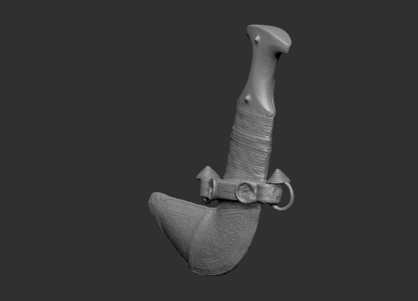 Omani Khanjar 3D Printable Model 3D model 3D printable | CGTrader