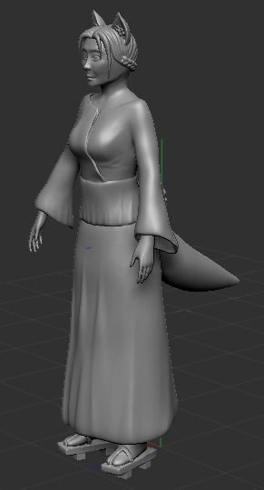 Kitsune free 3D model | CGTrader